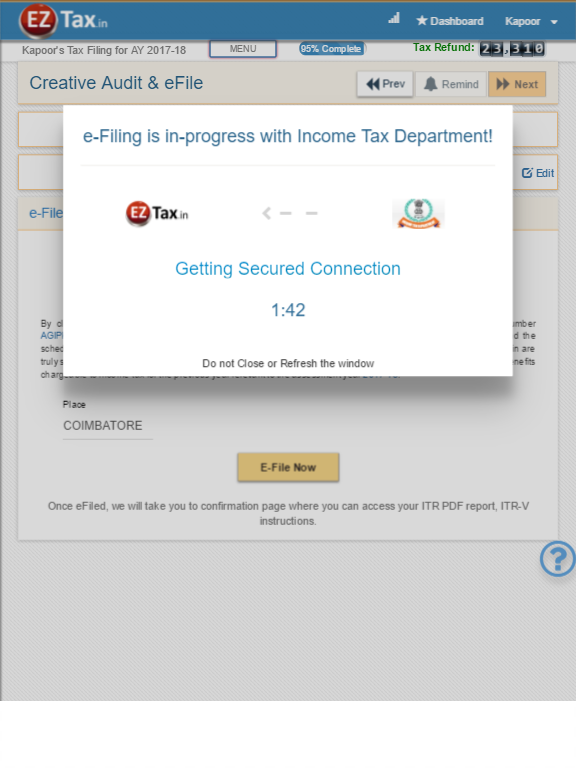 eFile Fast and Secure with EZTax Income Tax Filing