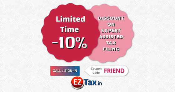 Income Tax Filing & GST Discount, Offers, Coupon Codes | EZTax.in